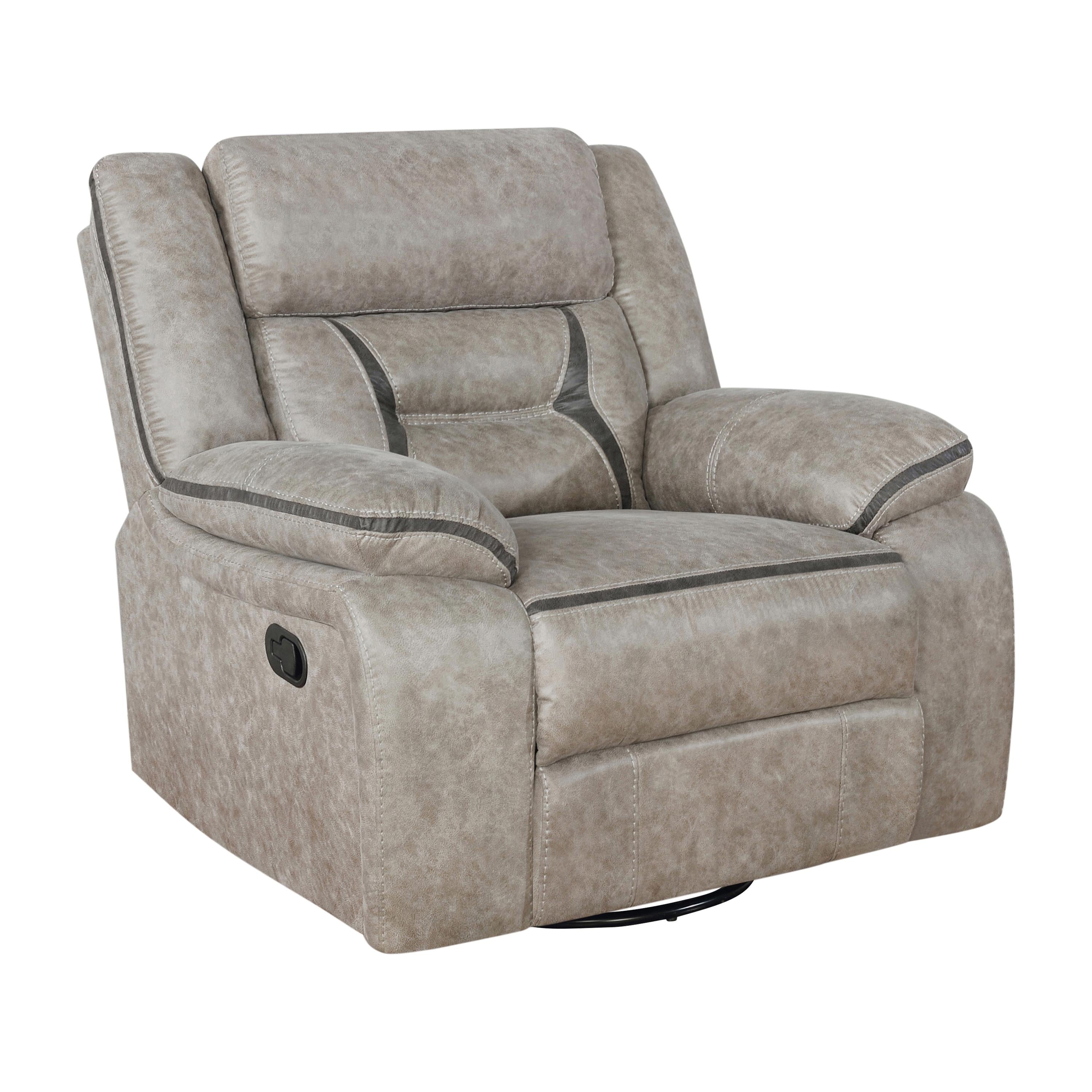 Coaster Furniture Greer 651353 Upholstered Swivel Glider Recliner Chai