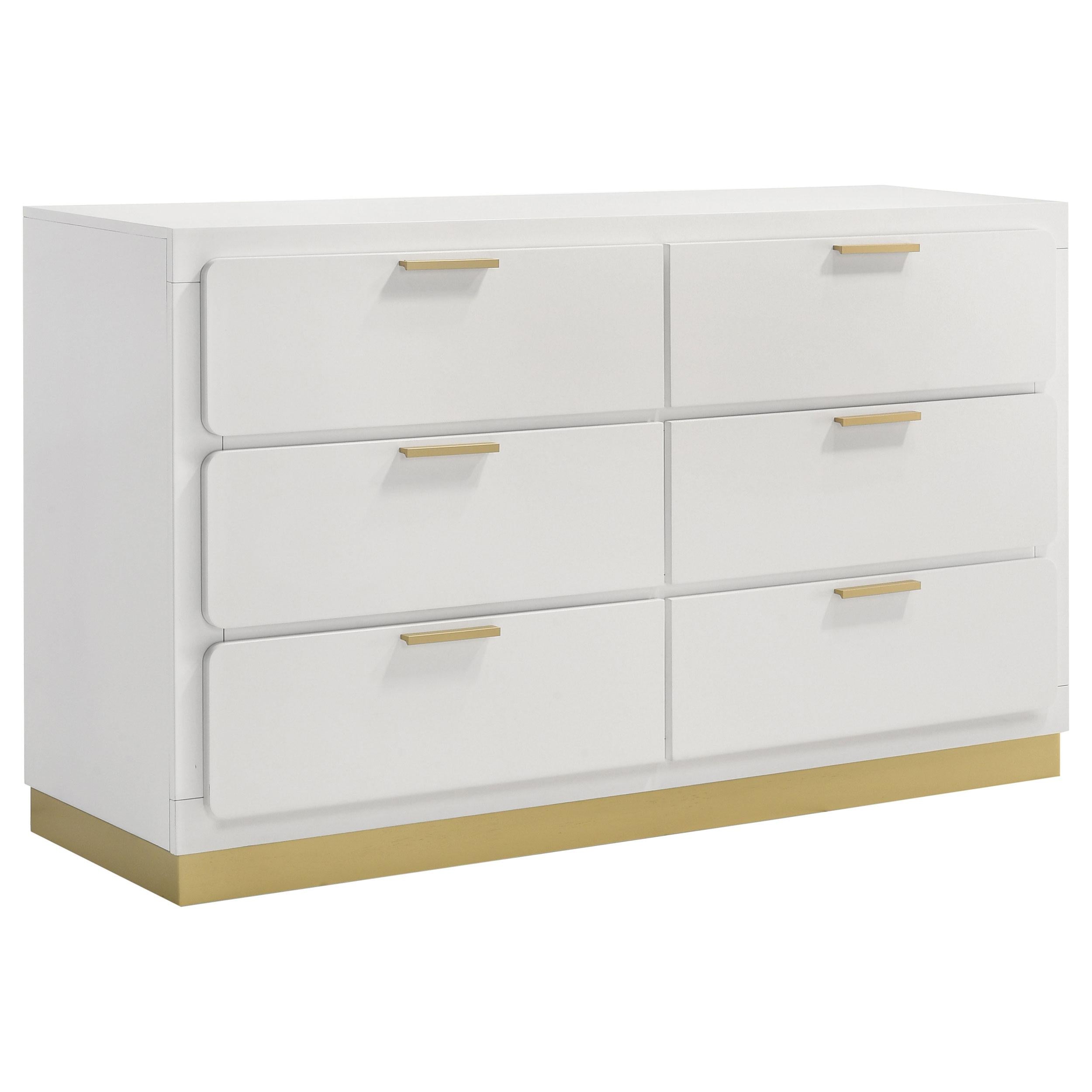 Coaster Furniture Caraway 224773 6-Drawer Dresser - White