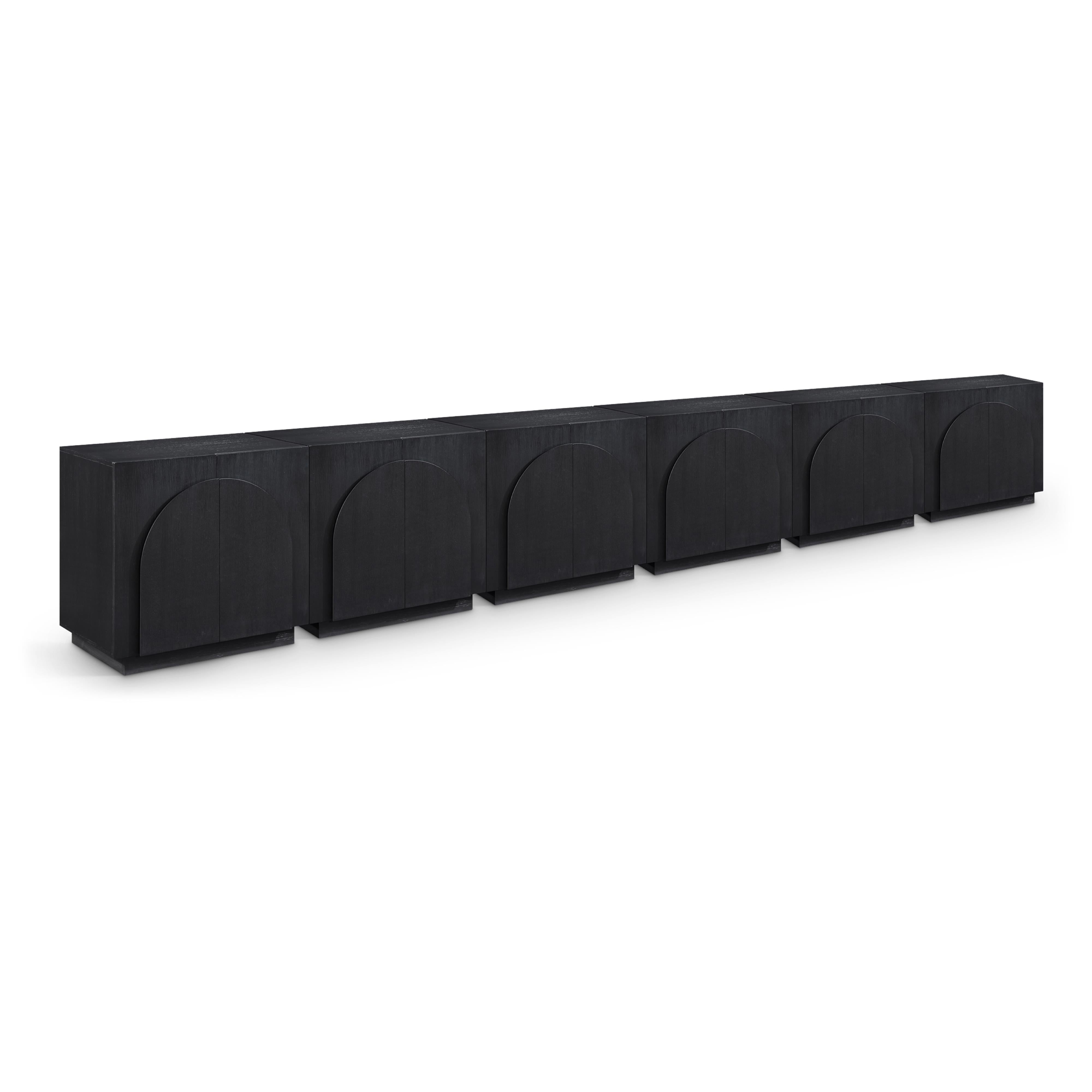 Meridian Navona Black Oak Veneer Sideboard / Buffet