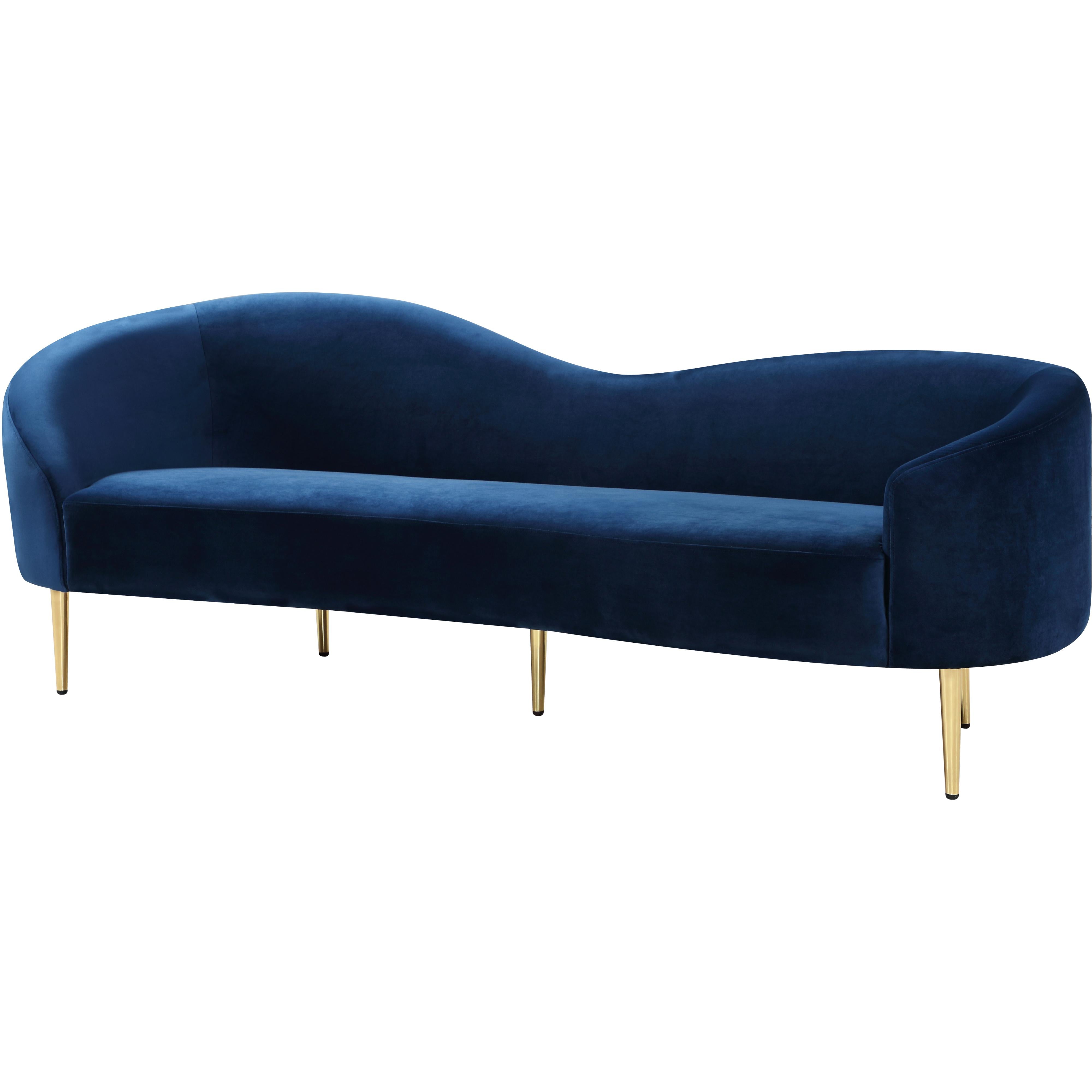 Meridian Ritz Navy Velvet Sofa